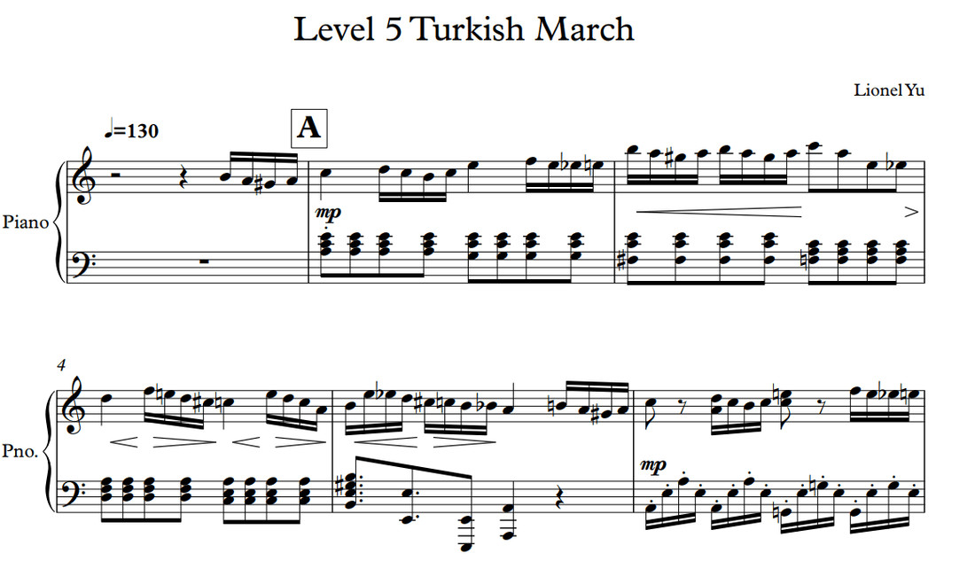 5th Level Turkish March – MusicalBasics